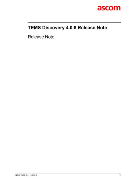 Tems discovery _datasheet | PDF