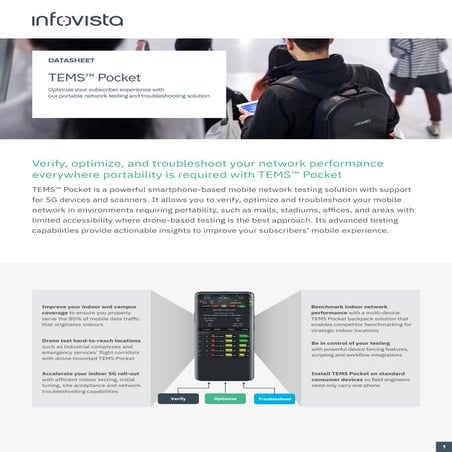 TEMS™ Pocket – Portable network testing and troubleshooting solution ...