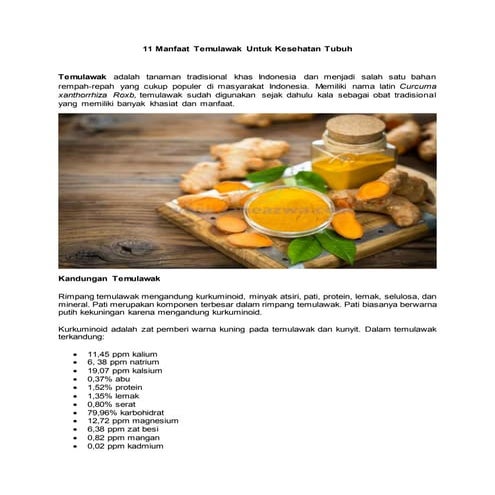 Temulawak bubuk | PDF