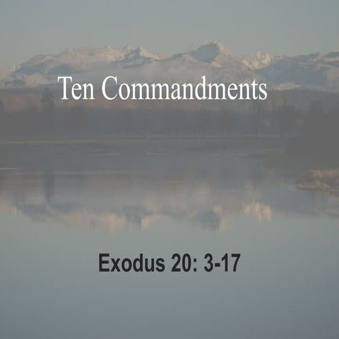 Ten Commandments | PPTX