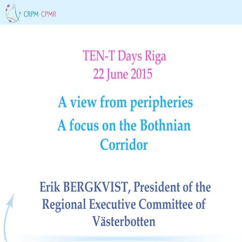 Ten t corridors forerunners of a sustainable mobility system - e ...