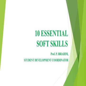 Ten Essential Soft Skills | PPTX