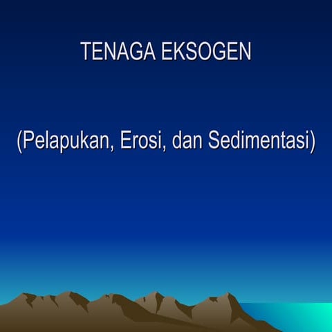 Tenaga eksogen | PPTX
