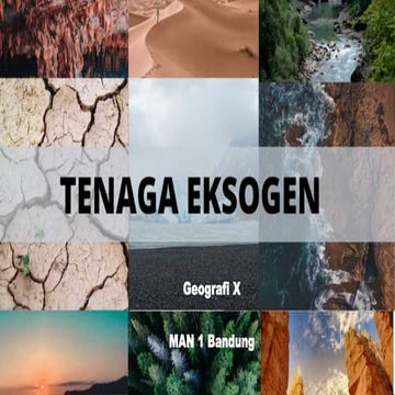 Tenaga Eksogen geografi kelas X semester genap | PPTX