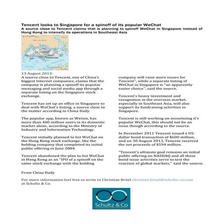 Tencent eyes singapore for WeChat | PDF