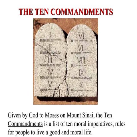 Te ncommandments | PPT