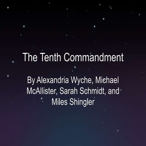 Ten commandments powerpoint | PPTX