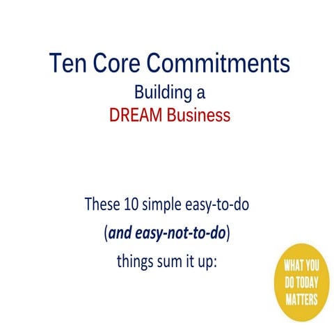 Ten core commitments | PPTX