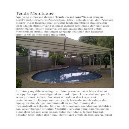 Tenda membrane | PDF