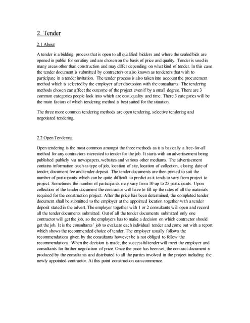 Traditional procurement method | PDF