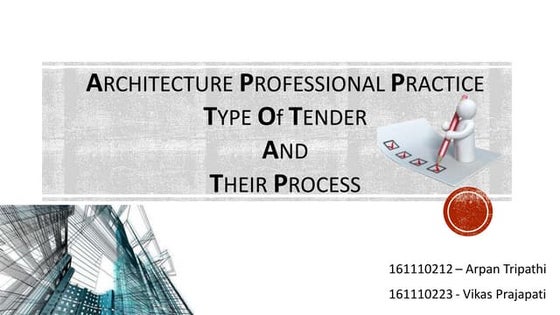 Tender Process | A Complete Procurement Guide | PPT