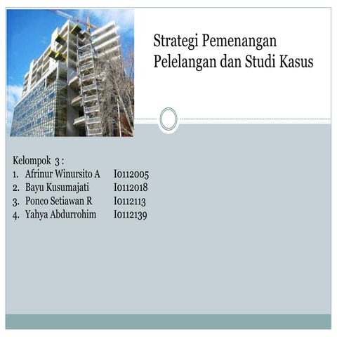 Tender singkat | PPTX