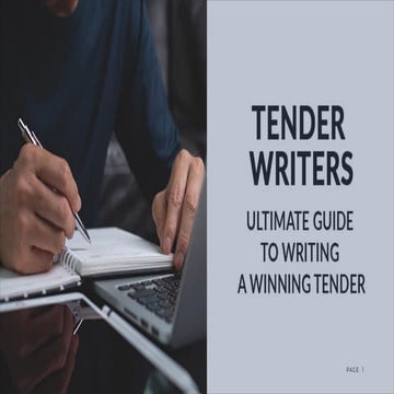 Tender Writers Ultimate guide to writing a winning tender | PPT