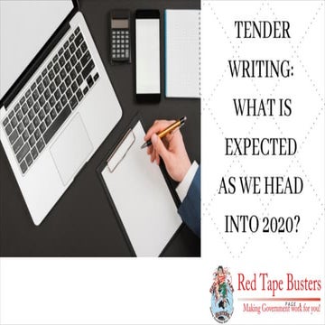 Tender Writing- What is expected as we head into 2020? | PPT