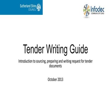 Tender writing guide presentation | PPTX