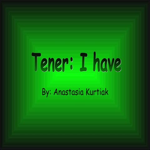 Tener Expressions in Spanish | PPT