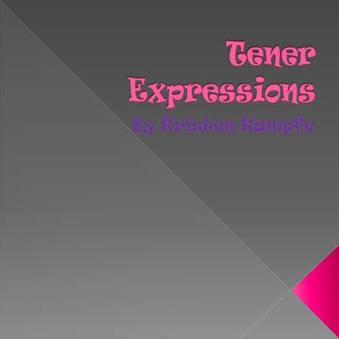 Tener Expressions 5 | PPT
