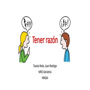 Tener razon | PPTX