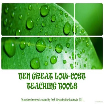 Ten great low cost teaching tools | PPTX