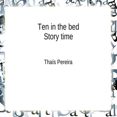 Ten in the bed story time | PDF