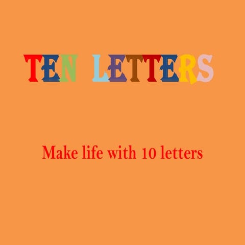 Ten letters | PPTX