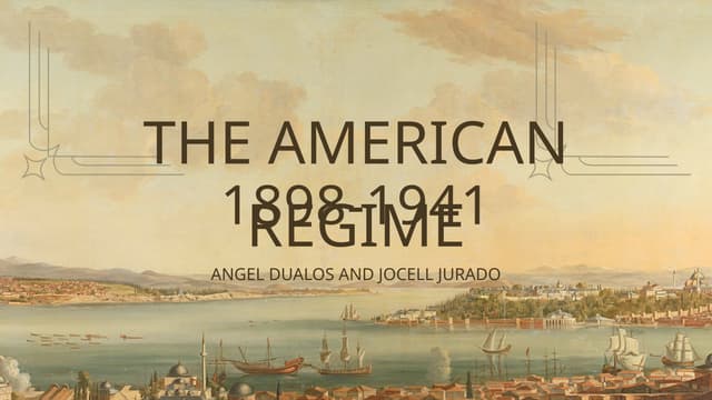 The american regime | PPTX