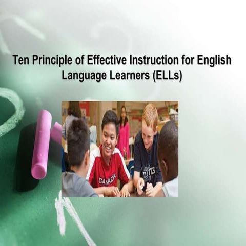 Ten principles of effective instruction for el ls principals | PPTX