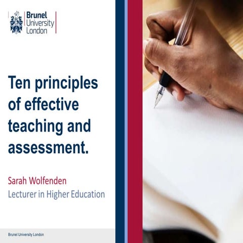 Ten principles of effective teaching | PPTX