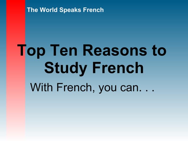 Why French | PDF