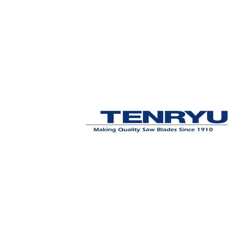 Tenryu Saw Blades Catalog | PDF | Woodworking | Arts and Crafts