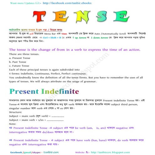 Tense & translation by tanbircox | PDF