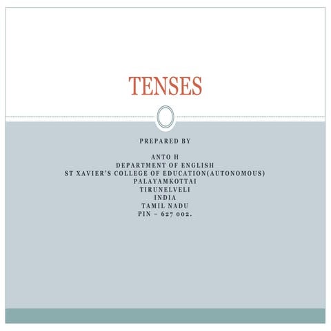 Tenses | PPT