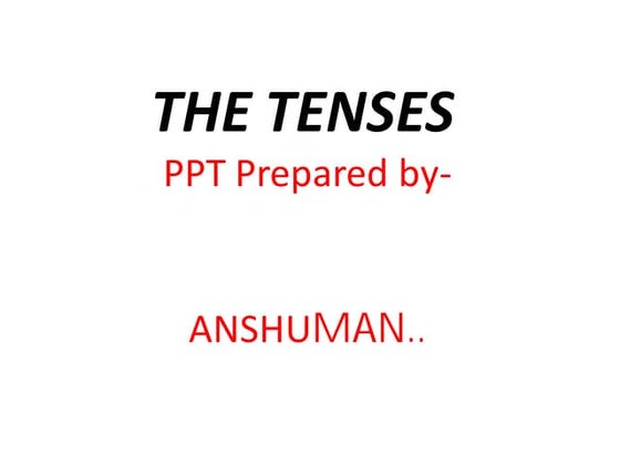 TENSES in English Grammar | PPTX