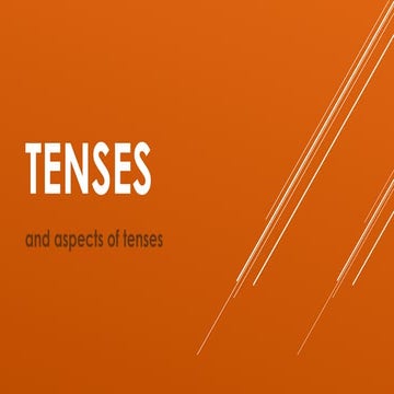 An animated overview of tenses in the English language | PPT