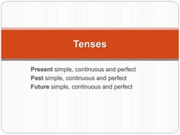 Verb tenses of English | PPT