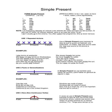 Tenses simple cont_present_past | PDF