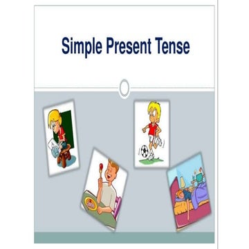 Simple present tense slides | PPT