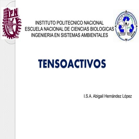Tensoactivos | PPTX