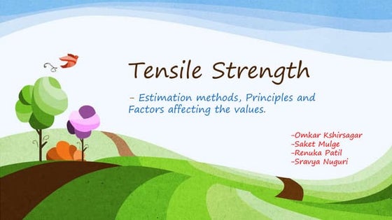 Tensile testing ppt | PPT