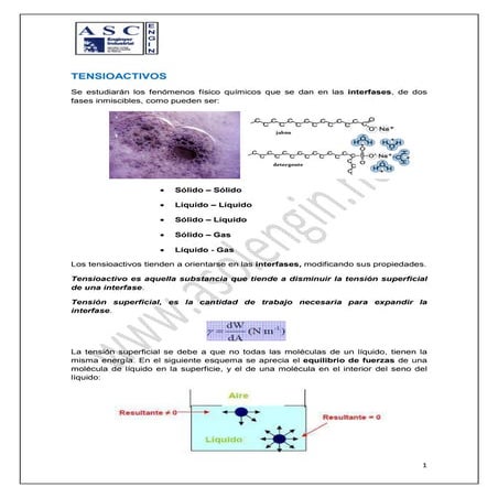 Tensioactivos | PDF