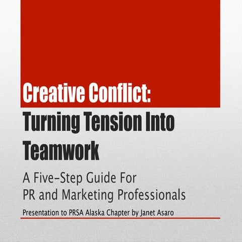 Creative Conflict: Turning Tension Into Teamwork | PDF | Parenting | Family and Relationships