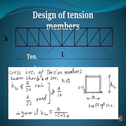 tension members Designe for trussed steel bridge.ppsx