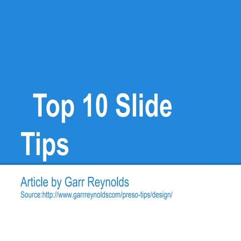 Ten slide tips!!!! | PPT | Desktop Publishing | Computer Software and Applications