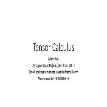Tensor Calculus.pptx