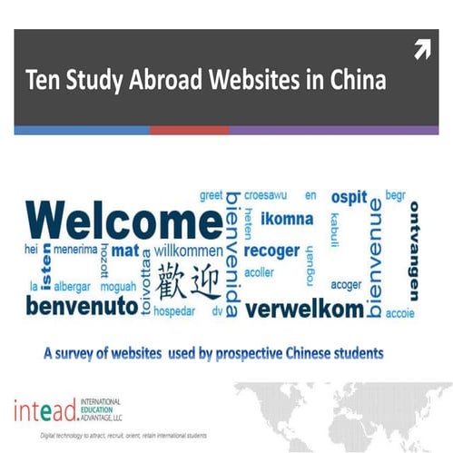 Ten study abroad websites in China | PPT