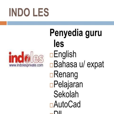 Tentang indo les | PPT