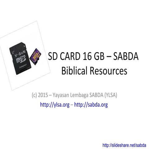 SD Card SABDA | PPT