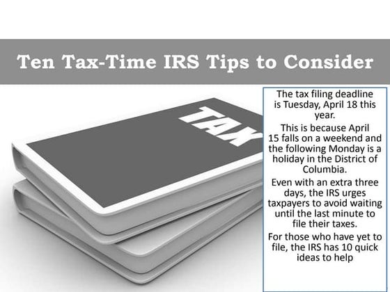 Six tips on whether to file a 2015 tax return | PPT