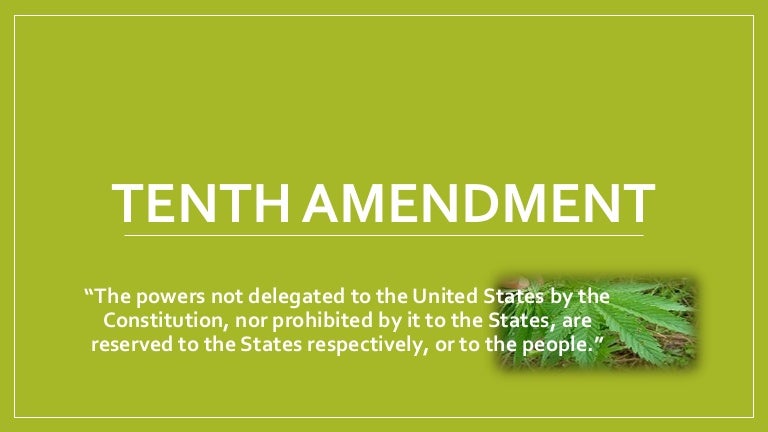 Tenth Amendment Presentation