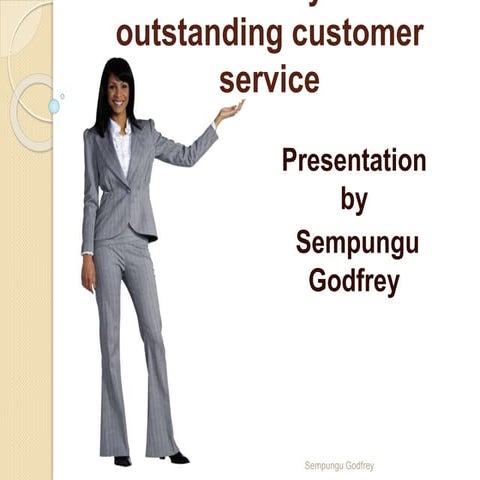 Ten ways to outstanding customer services | PPTX